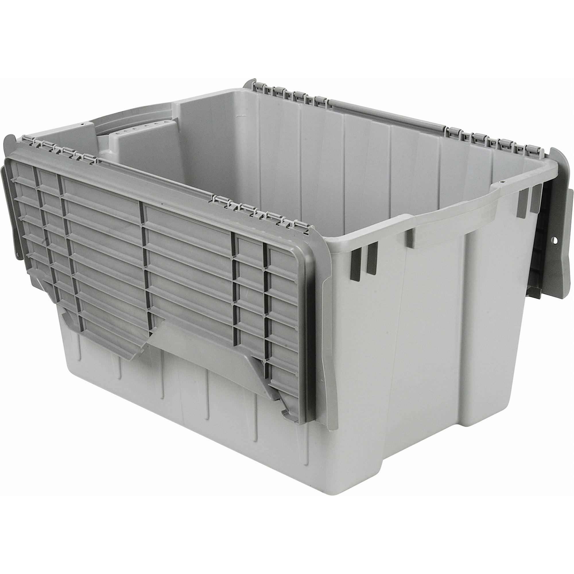 Integrated Plastics Flip Top Containers, 21.5" x 15" x 12.5", Grey ...